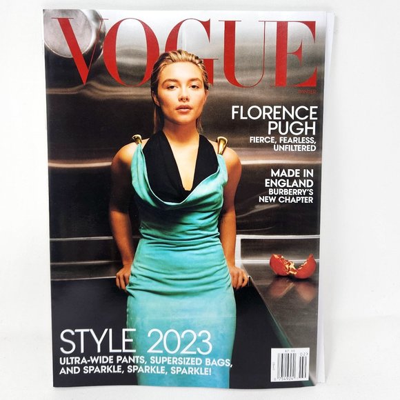 Other | Vogue Winter 223 Florence Pugh Burberry Style 2023 Magazine ...